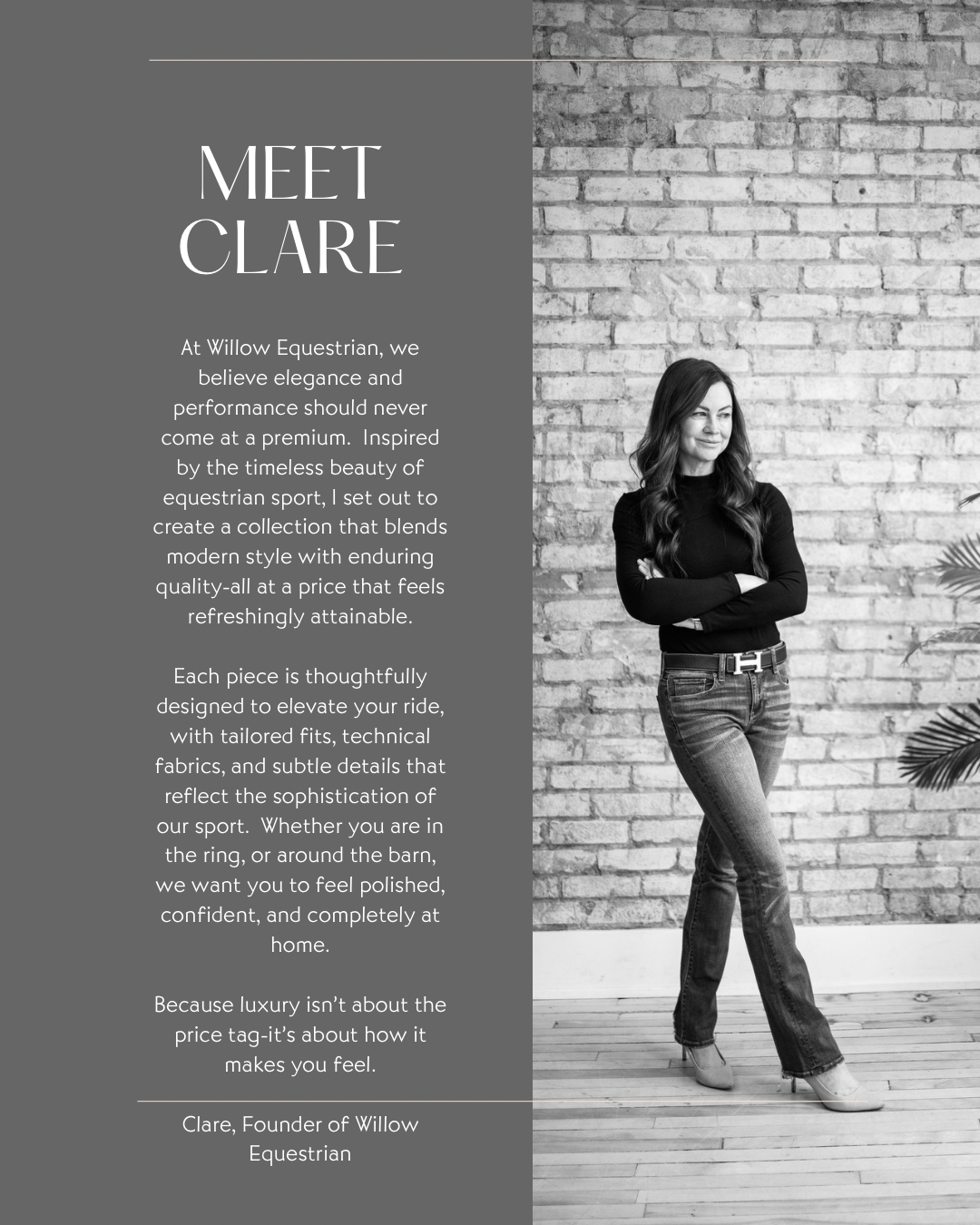MEET OUR FOUNDER – Willow Equestrian