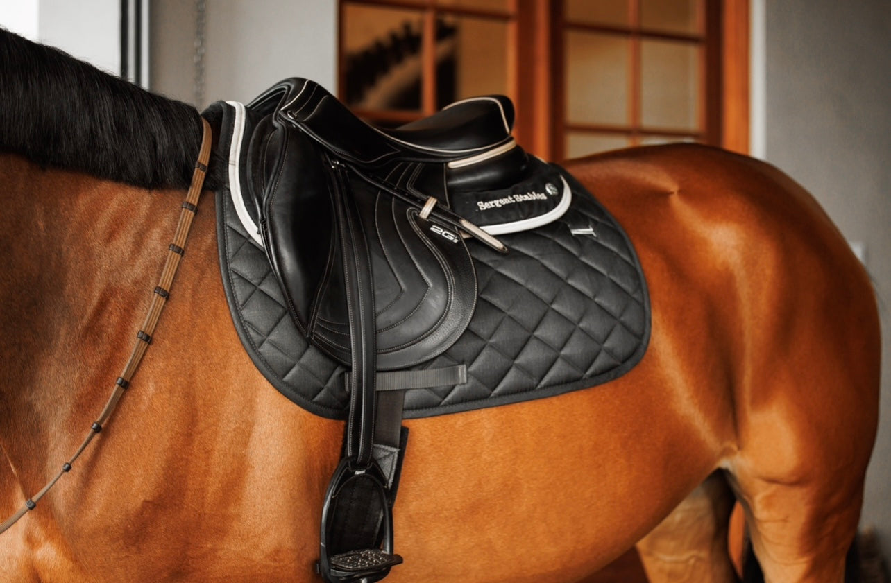 Basics Equestrian Saddle Pad Charcoal Sparkle – Willow Equestrian