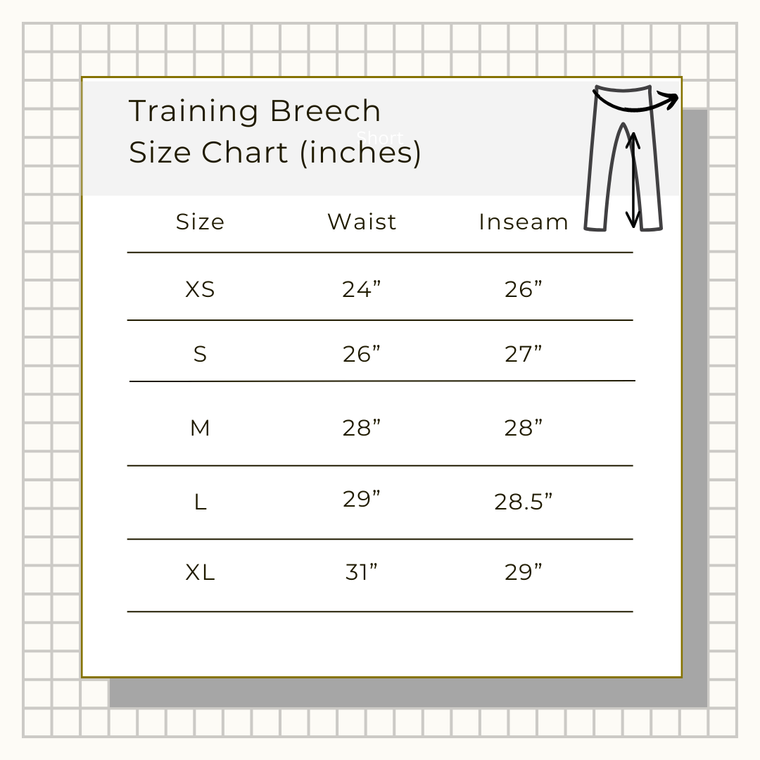 Willow Equestrian Training Breech Black